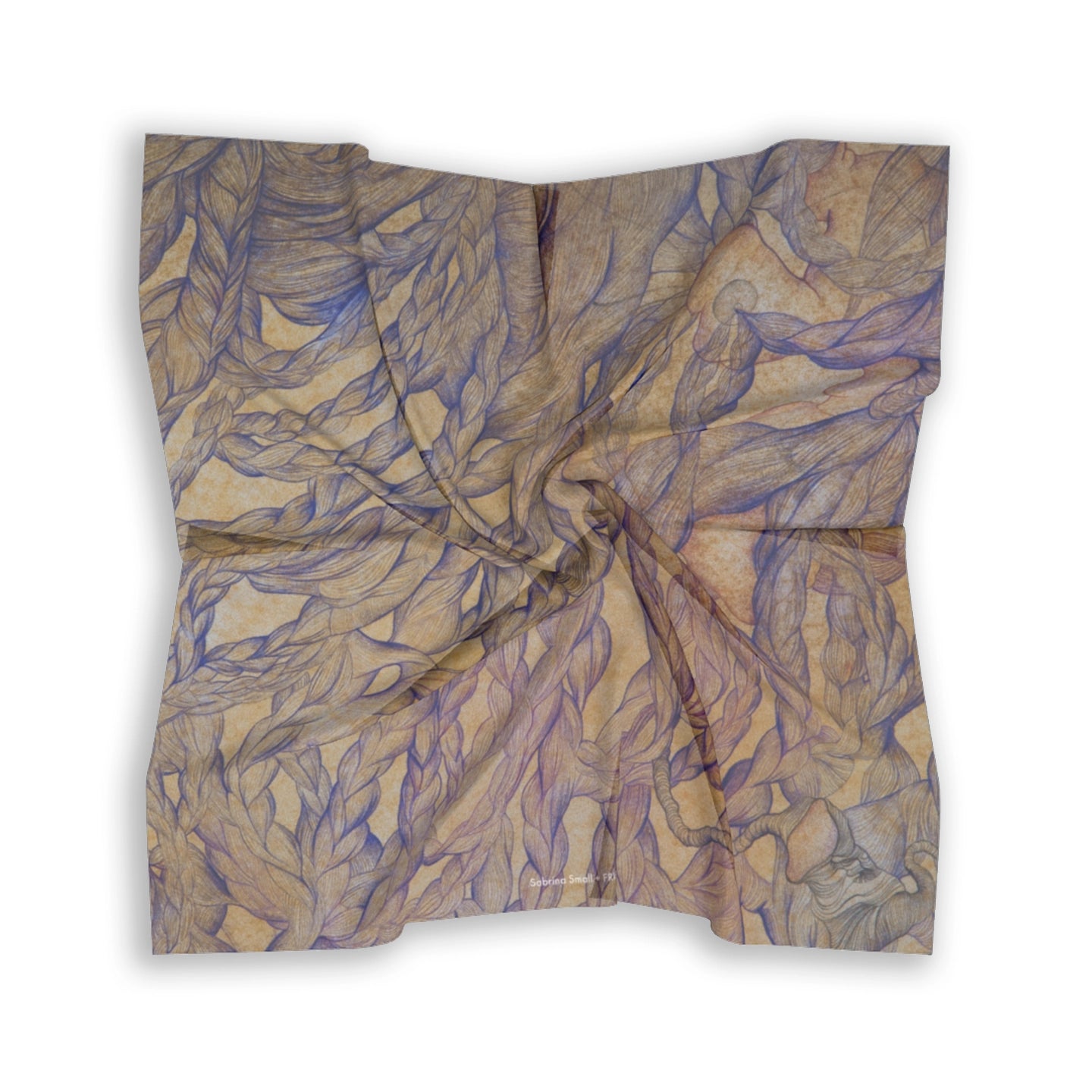 Golden Orb - Silk scarf – FRIEDA store